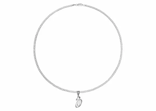 StüSsy Swirly S Chain Necklace - Sterling Silver | Editorialist